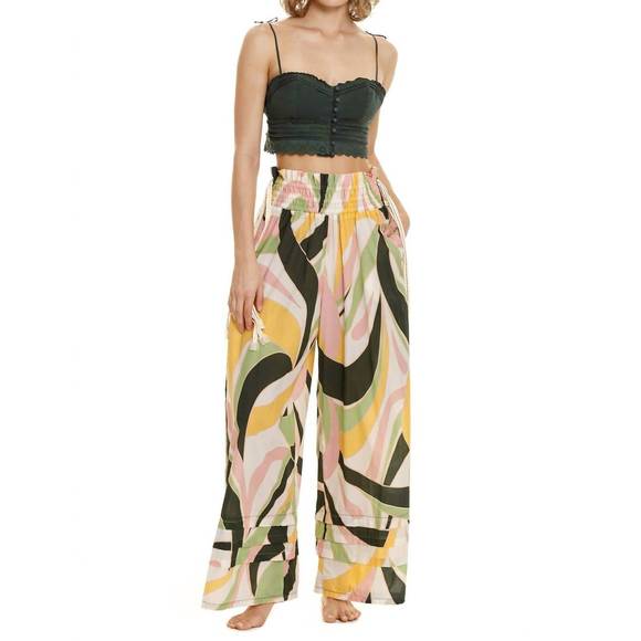 Agua Bendita | Pants & Jumpsuits | New Agua Bendita Tatum Vitreo Pant In Multi | Poshmark